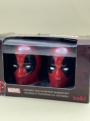 Zak Marvel Deadpool Salt Pepper Shakers Ceramic Marvel Licensed ...