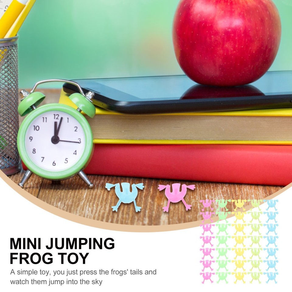 200 Pcs Kids Birthday Gift Hopping Finger Frogs Pressing Toys Carnival ...