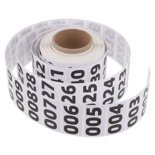 Number Stickers, Inventory Labels, Self Adhesive Waterproof Labels ...