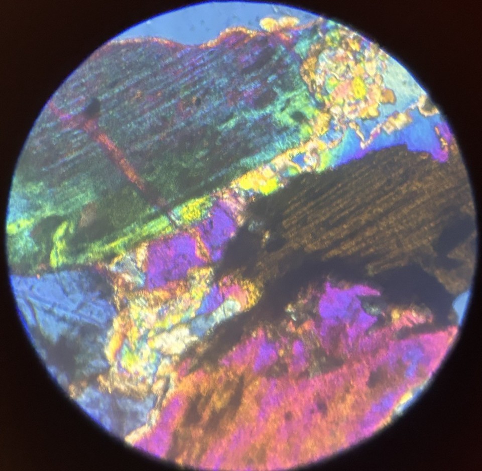 Antique Microscope Slide. Geological Section Of Cleopatras Needle ...