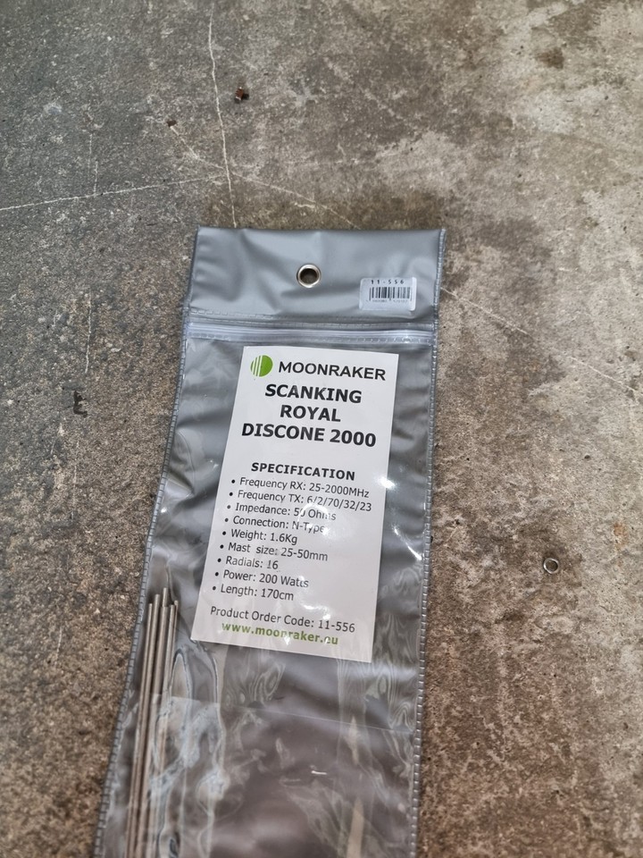 Moonraker Scanking Royal Discone 2000 antenna - 25-20000 Mhz | eBay UK