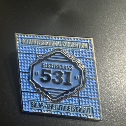 IBEW LOCAL 531 LAPEL PIN LAPORTE, IN SOLAR - THE FUTURE IS BRIGHT | eBay