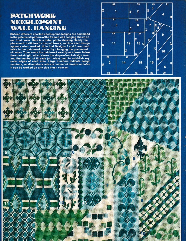 Guide to Charted Needlepoint Designs | Leisure Arts 51 | eBay