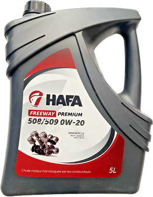 HAFA Premium 0W20 Synthetic Engine Oil 5 Liters VW 508.00 509.00 2.0TSI ...