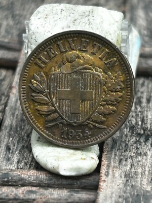 1934 SWISS 2 RAPPEN COIN HELVETIA.REF F 66 | eBay