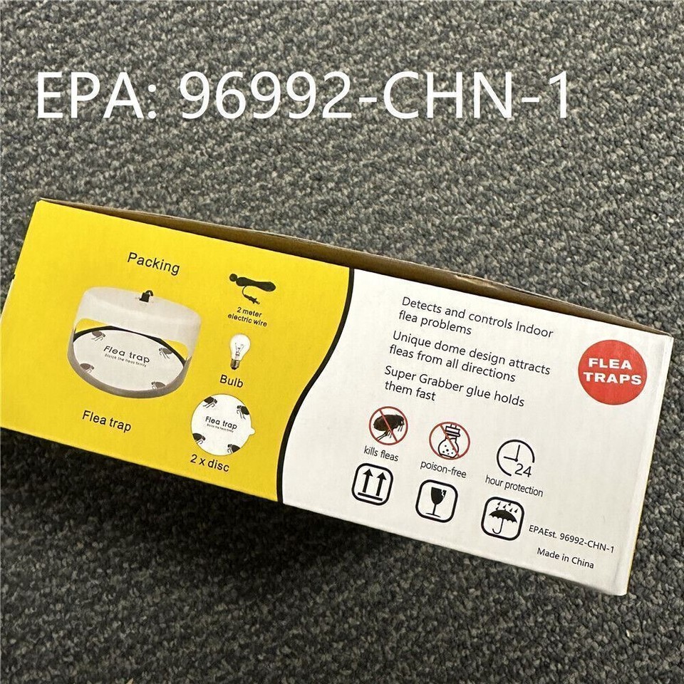 Electric Flea Trap Killer Home Pest Control Sticky Disc Spare Lamp Non ...