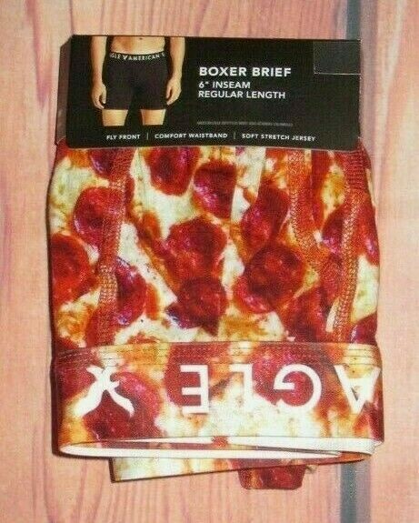 MENS AMERICAN EAGLE PEPPERONI PIZZA BOXER BRIEF XS(26/28) | eBay