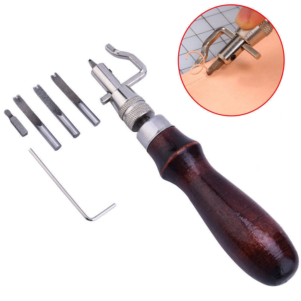7 In 1 Adjustable Stitching Groover Crease Edger Leather Craft Tools ...
