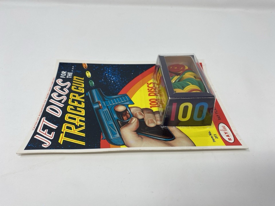 VINTAGE Sci-Fi Toys 1960S-1970s RAY LINE JET TRACER GUN DISCS New old ...