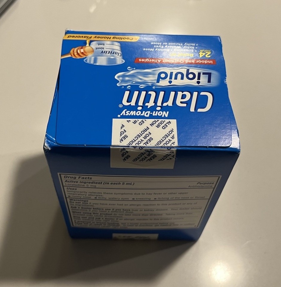 Claritin Non-Drowsy Allergy Oral Solution Cooling Honey 8oz Exp 09/26 ...