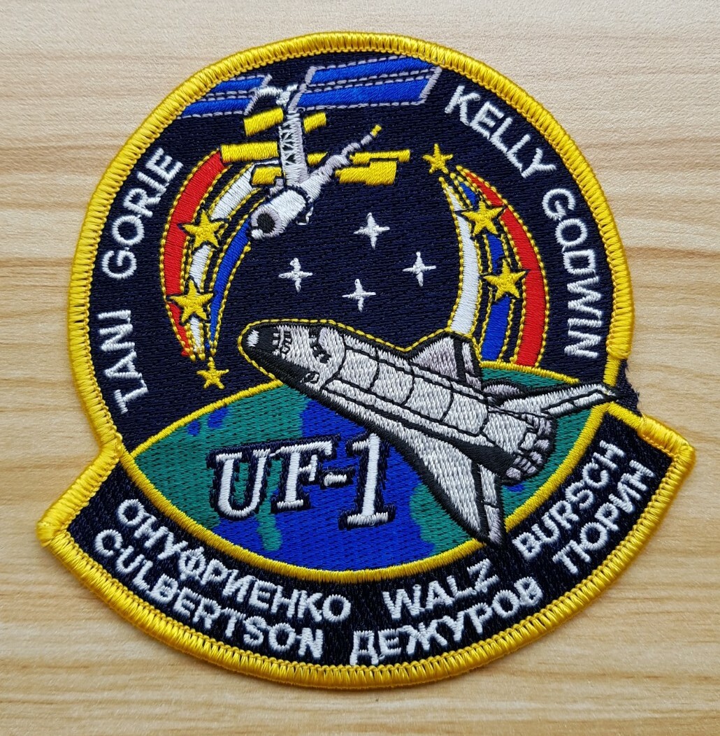NASA ISS Assembly Mission UF-1 Embroidered Patch. Tani, Gorie, Kelly | eBay
