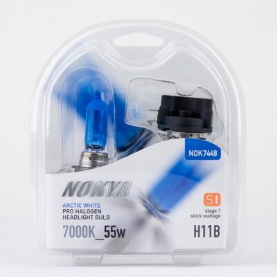 H11B Headlight Bulbs Nokya Arctic White 7000K 55W (Stage 1) 1 Pair ...