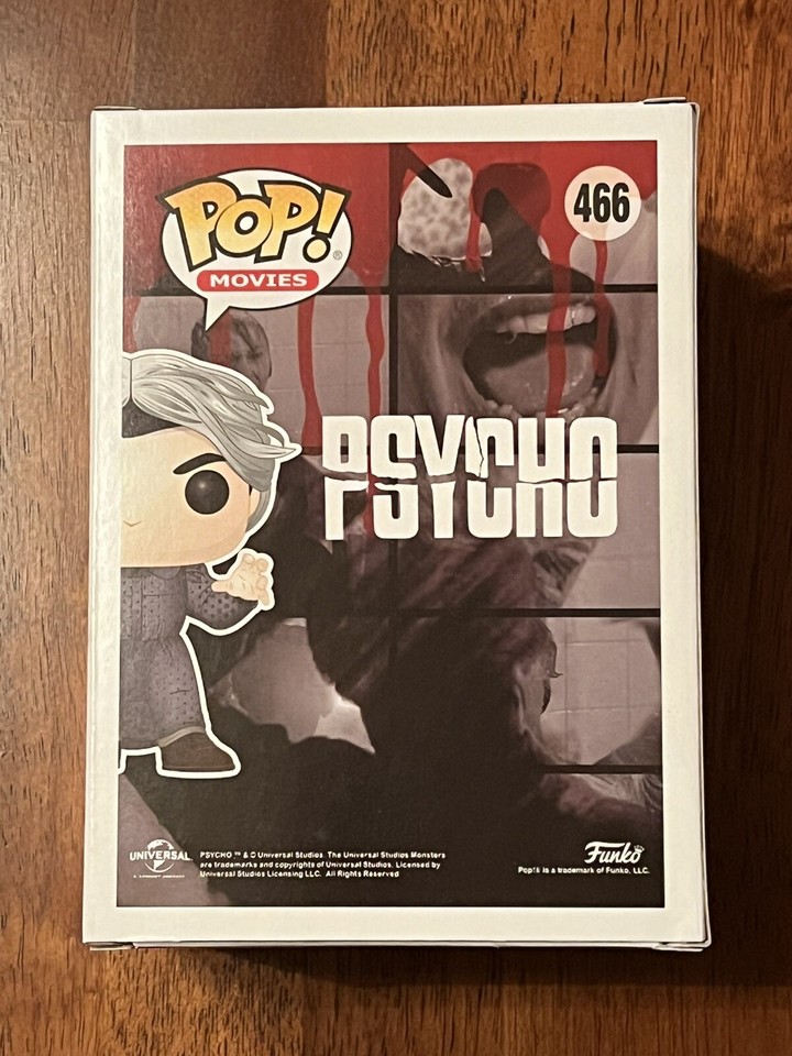 Norman Bates # 466 - Psycho Movie Vinyl Figure - RARE - Funko Pop ...