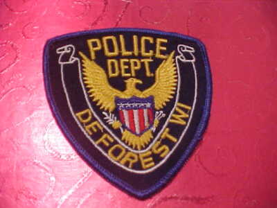 DEFOREST WISCONSIN POLICE PATCH SHOULDER SIZE UNUSED | eBay