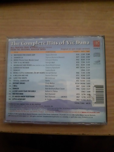 Complete Hits of Vic Dana by Vic Dana (CD, 2000) for sale online | eBay