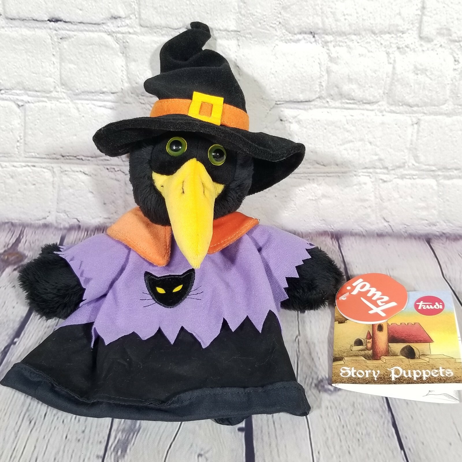 Trudi Story Puppets Crow Witch Puppet 29978 Strega NEW Plush Toy 14 ...
