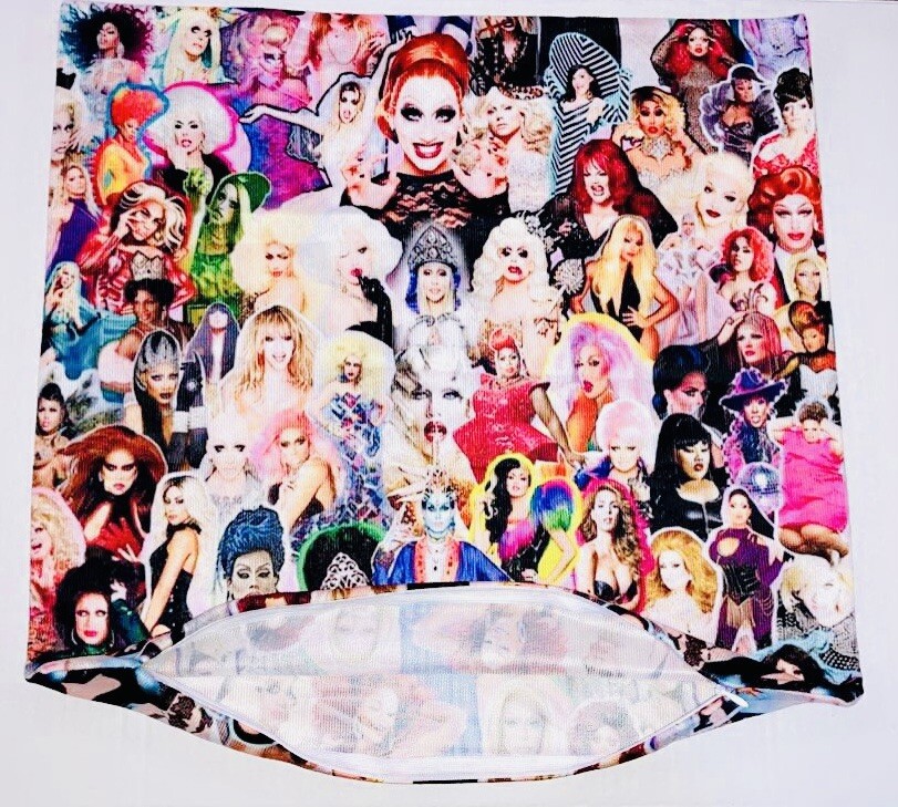 Drag Queens Pillow Cover “Rupaul’s Drag Race” LGBT Pride square throw ...