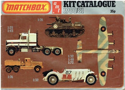 MATCHBOX AMT PLASTIC MODEL AIRCRAFT SHIPS & VEHICLE KITS 80-81 PRODUCT ...