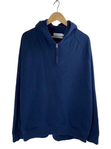Graphpaper LOOPWHEELER Half zip Hoodie cotton Navy 2 Used | eBay