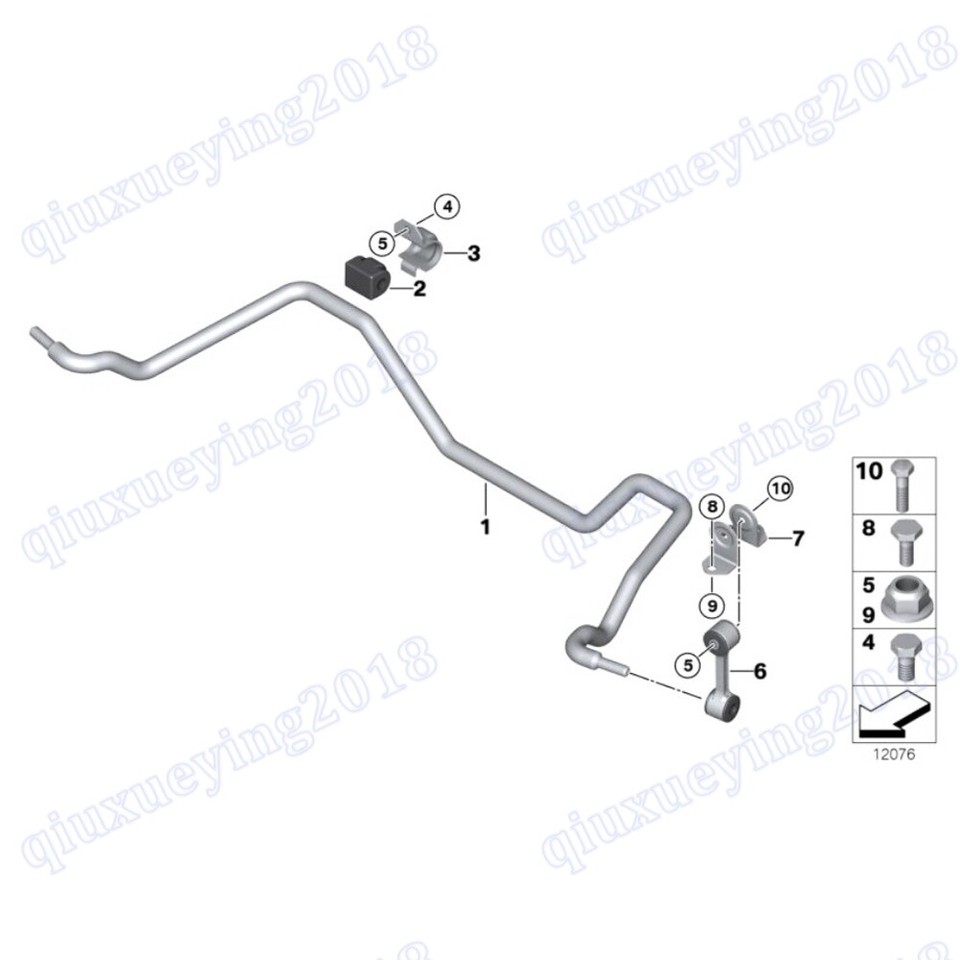 2 Rear Stabilizer Sway Bar Links for BMW 3 Series 325i 325Ci 330i ...