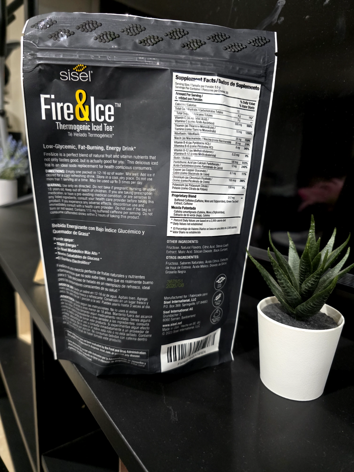 Sisel Fire & Ice Thermogenic Iced Tea pineapple - 30 Packets free ...