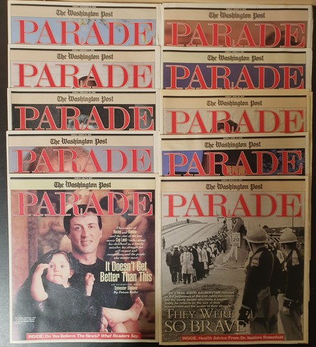 PARADE Magazines Lot Of 10 (1995-1998) | eBay