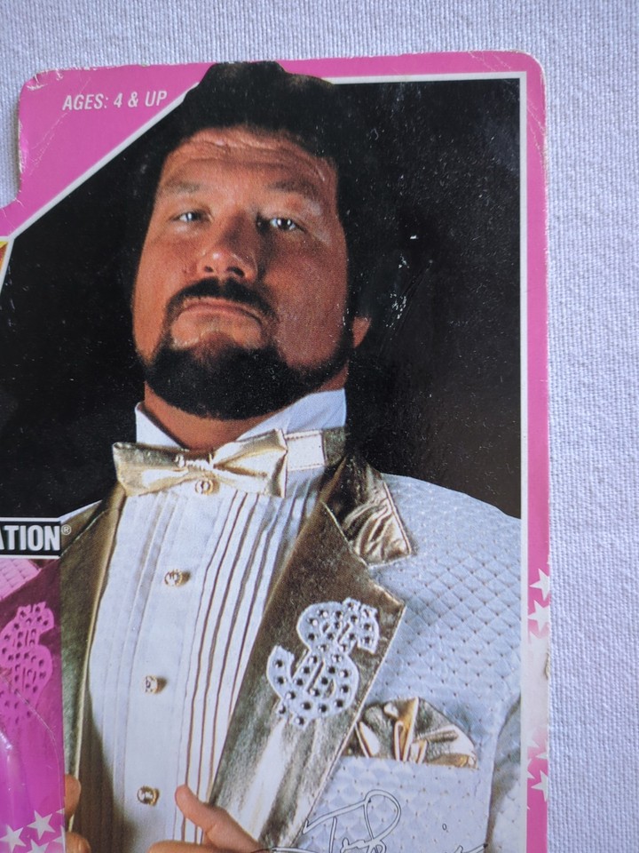 WWF Hasbro Series 9 Purple Card Million Dollar Man Ted DiBiase #3 MOC ...