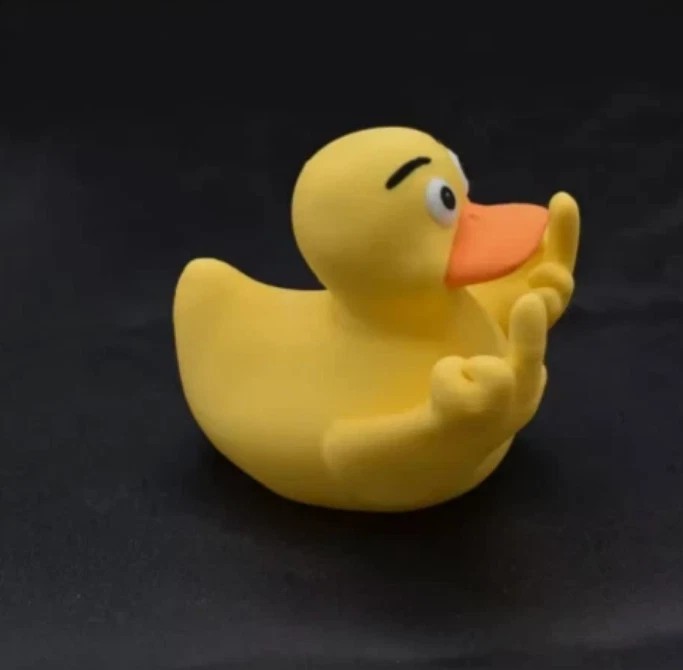 Funny Middle Finger Duck,Unique Middle Finger Rubber Ducks Figurines ...