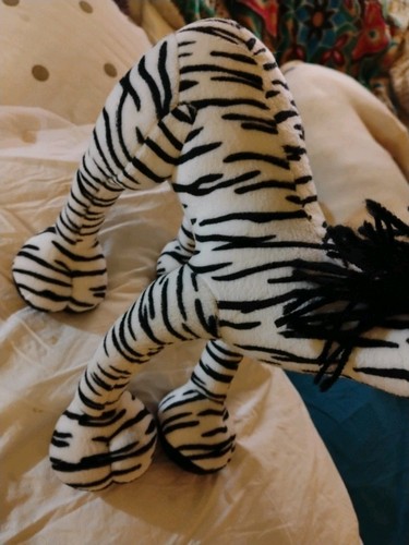 Goffa Bendable Stuffed Zebra With Posable Limbs 18" Long NWT Adorable ...