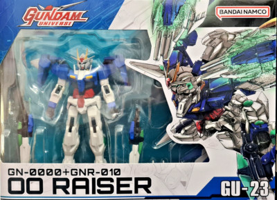 00 Raiser GN-0000 +GNR-010 Action Figure Gundam Universe GU-23 Bandai 5 ...