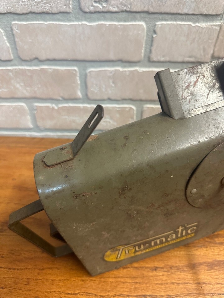 1950s Vintage TRU-MATIC Metal MACHINE GUN Crank TOY E. Stroudsburg, PA ...
