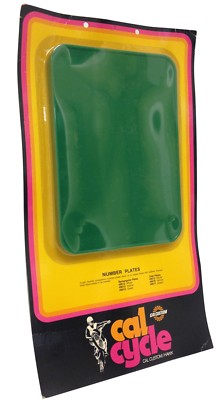 NEW (3) Cal Cycle 7" X 10" Number Plates/ Panels Green Go Kart Racing ...