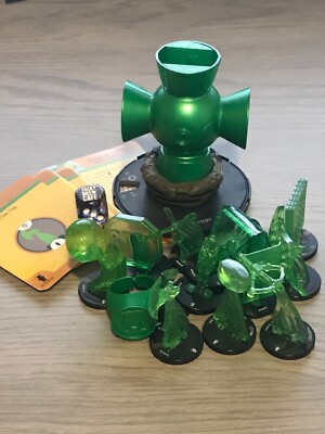 DC Heroclix War of Light R100 Green Power Battery + Ring + 9 Constructs ...