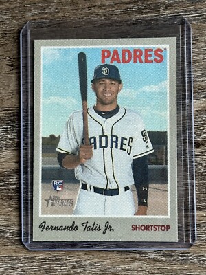 2019 FERNANDO TATIS JR SP RC Topps Heritage High Numbers Cloth Sticker ...