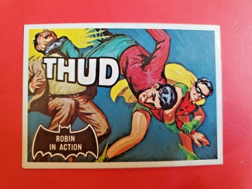 1966 BATMAN TRADING CARD #18 / ROBIN IN ACTION - DC COMICS BATMAN VS ...