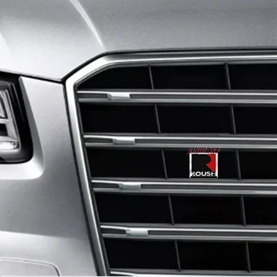 Metal SQUARE R ROUSH Emblem AUTO Front Grille Badge Decal 7CM For ...
