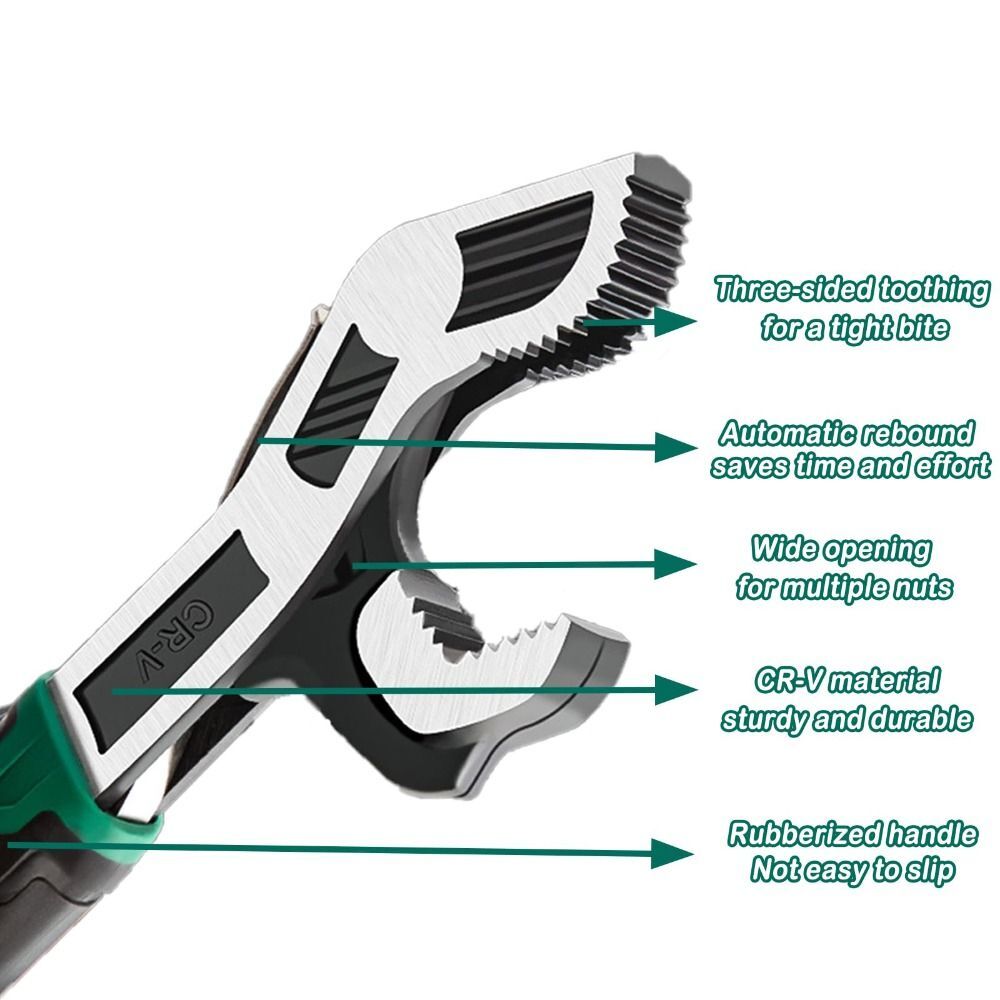 Green Plumbing Spanner Alloy Steel Hand Repair Tools Tube Nut ...