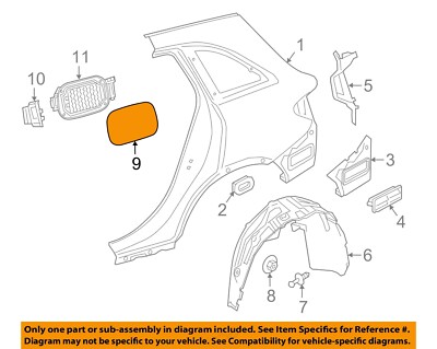 MERCEDES OEM 16-18 GLC300 Fuel Door-Gas Cap Hatch 2537570400 | eBay