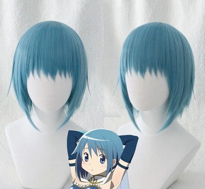 Puella Magi Madoka Magica Miki Sayaka Magical Girl Magus Cosplay Wig ...