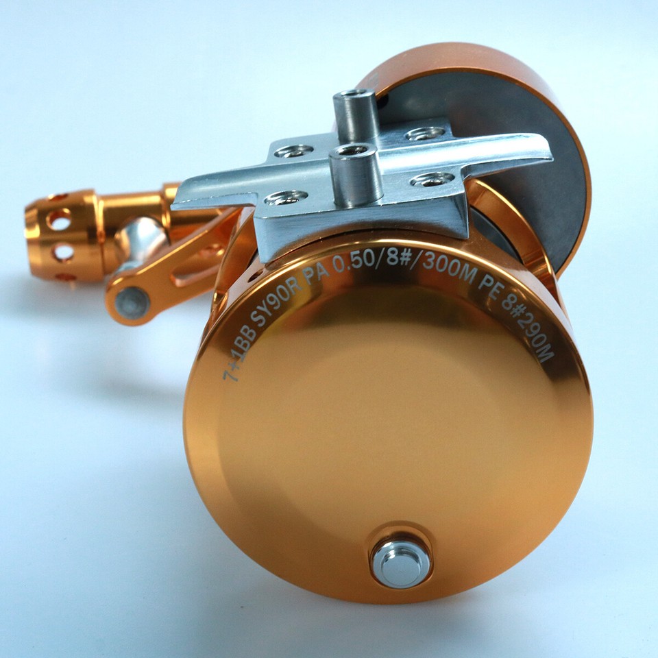 2-Speed Big Game Reel Conventional Reel Full Metal Saltwater Trolling ...