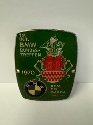 BMW Auto Club Badge (Trentino, Italy) Riva Del Garda 1970 | eBay