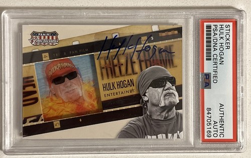 Hulk Hogan Signed Card WWE Hulkamania Autograph PSA AUTO Authentic WWF ...