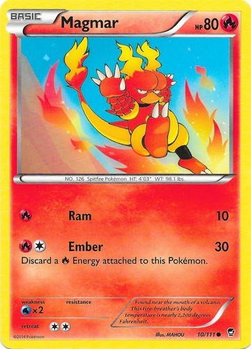 magmar pokemon card 10/111 MINT | eBay