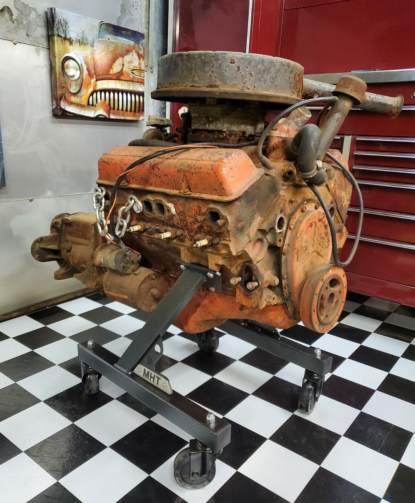 Engine Stand, Cart, Cradle, for Chevy SBC & BBC 283 305 327 350 396 402 ...
