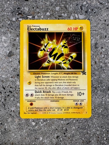 Pokemon TCG Cards Electabuzz 2 WB Stamped WOTC Black Star Promo NM-M ...