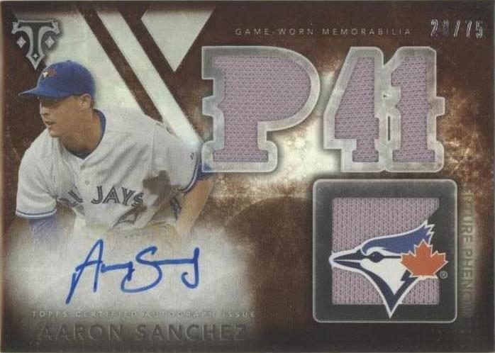 2015 Topps Triple Threads - Rookies and Future Phenoms Aaron Sanchez ...