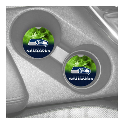 SEATTLE SEAHAWKS RUBBER CAR COASTERS SET (2) NFL D3 | eBay