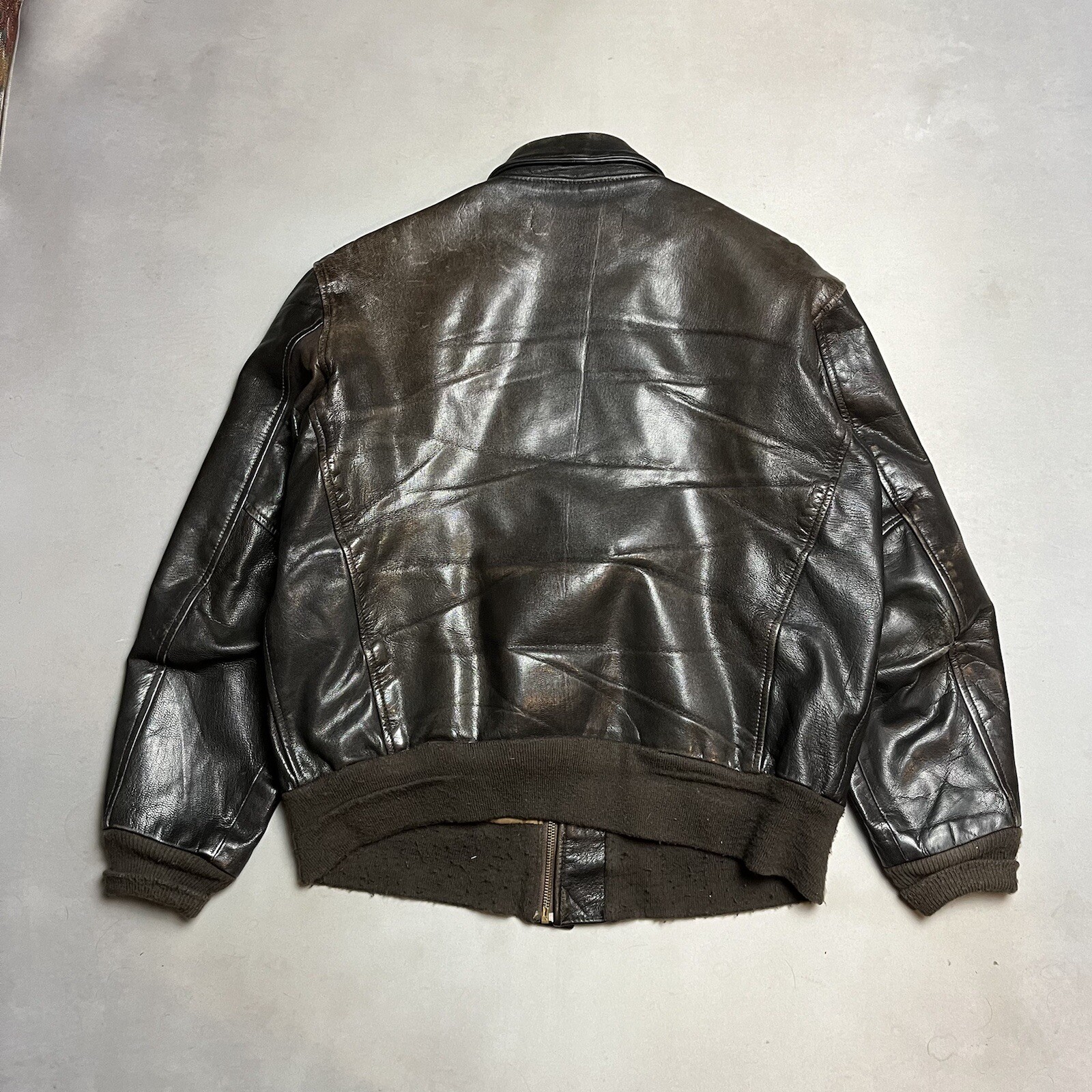 Cockpit A-2 Air Force US Army USN Leather Bomber Jack… - Gem