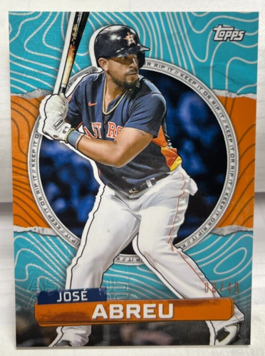 Jose Abreu 2023 Topps RIP RIPTIDE #'d 8/40 - RIP Card #3 - ASTROS ...