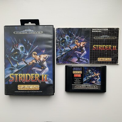 Strider II Sega Mega Drive Game Complete w/ Box & Manual 1992 PAL ...